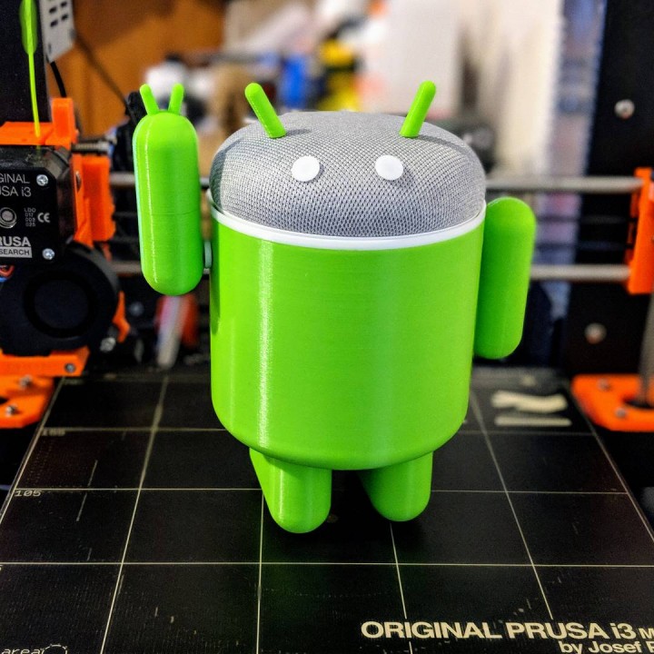 3D Printable Android Body for Google Home Mini by Yair Cohen