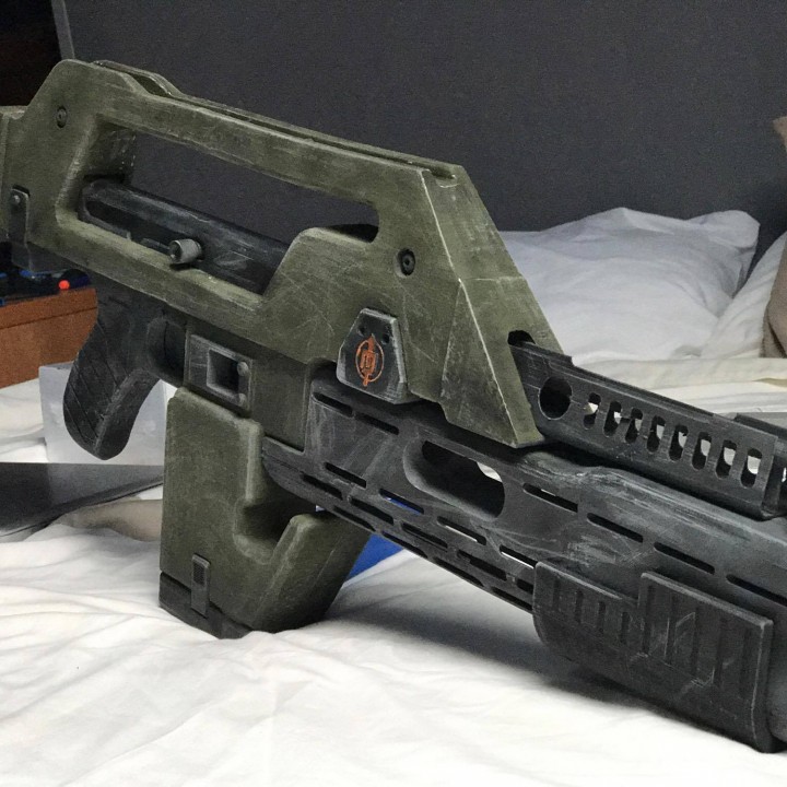 3D Printable Aliens / Alien2 Pulse Rifle by Nathan Williams