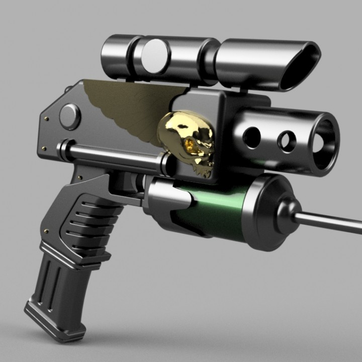 3D Printable Eversor Assassin Executioner Pistol Prop : Warhammer 40k ...
