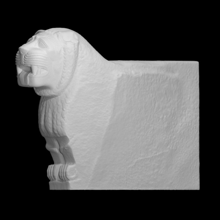 3D Printable Colossal basalt lion of Ain-Dara by Mesh Heritage
