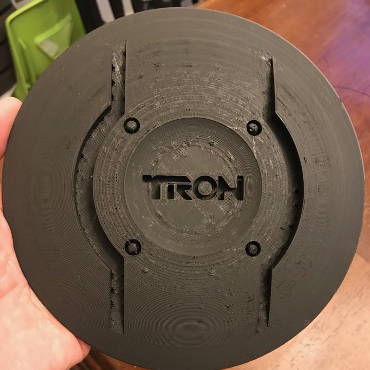 3D Printable Tron Legacy Power Disk by Patrick