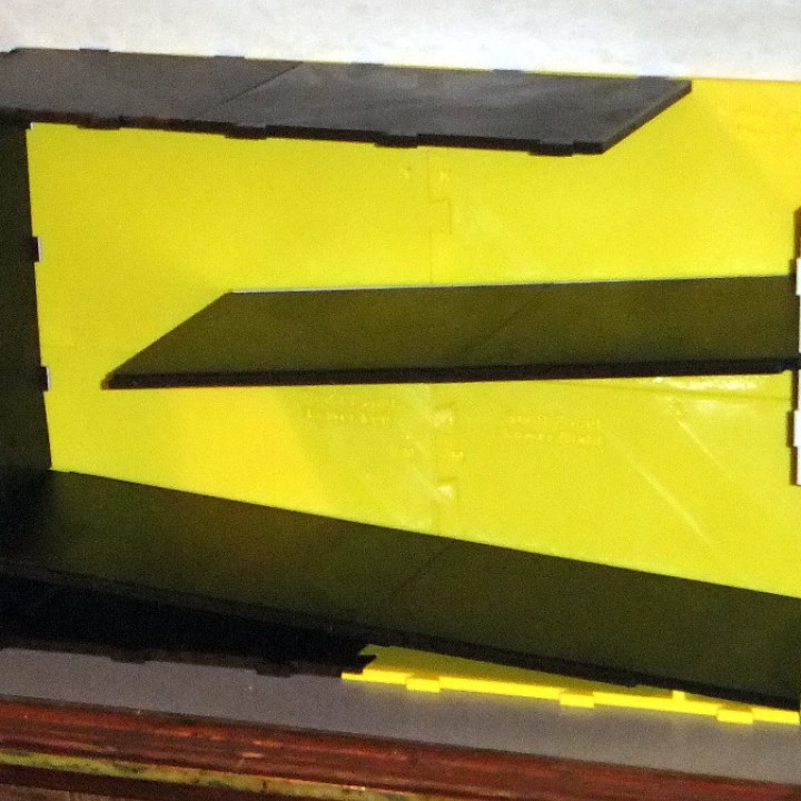 3D Printable FIFO Rolling Can Pantry Organizer by Derek Tombrello