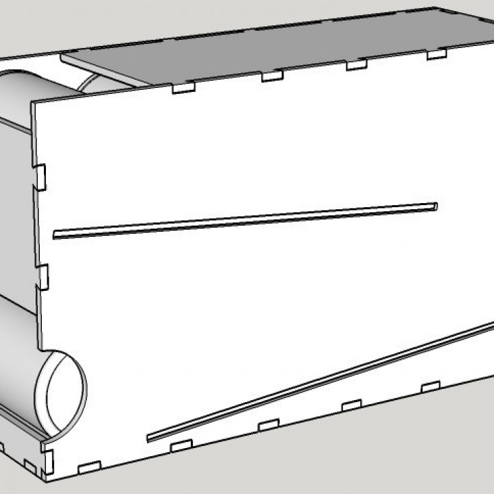 3D Printable FIFO Rolling Can Pantry Organizer by Derek Tombrello