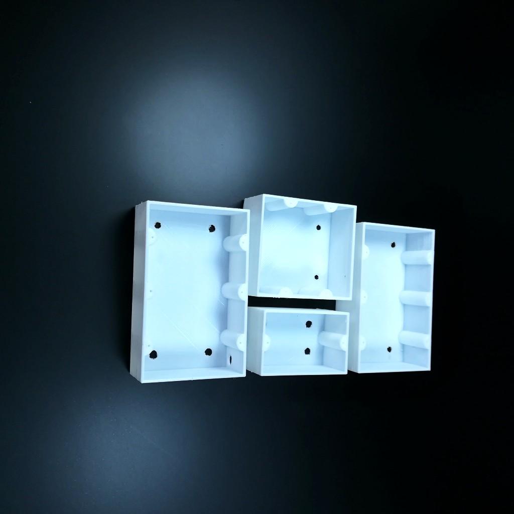 3D Printable Electrical Switch / Outlet Junction Box by Derek Tombrello