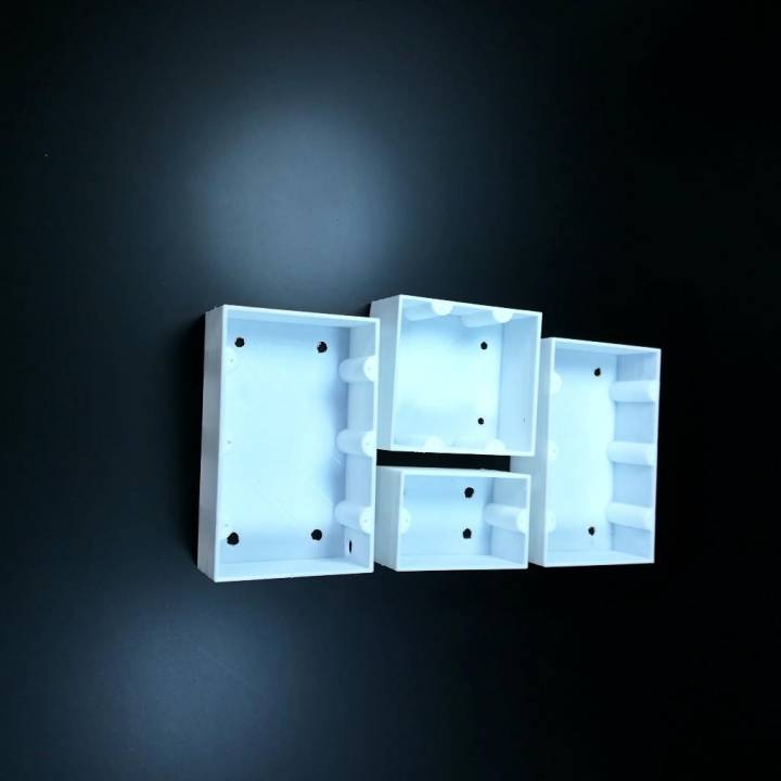 3D Printable Electrical Switch / Outlet Junction Box by Derek Tombrello
