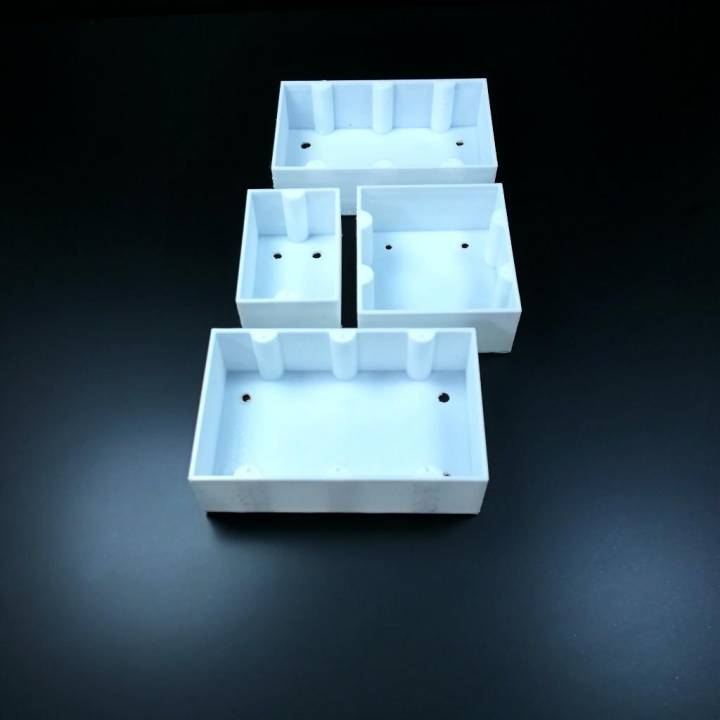 3D Printable Electrical Switch / Outlet Junction Box by Derek Tombrello
