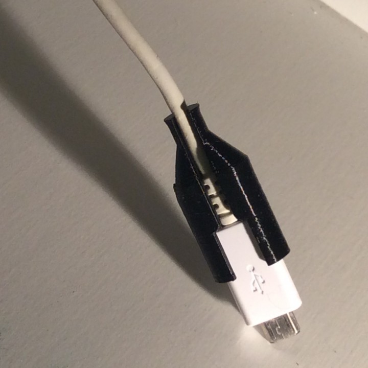 3D Printable Samsung micro USB guard by Henk Glaudemans