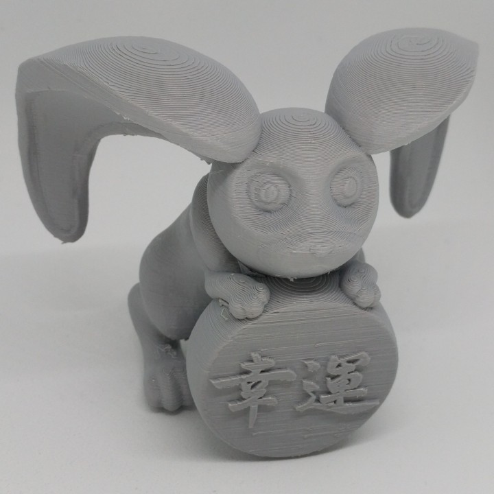 3D Printable Good Luck Bunny by R3D Art Studios