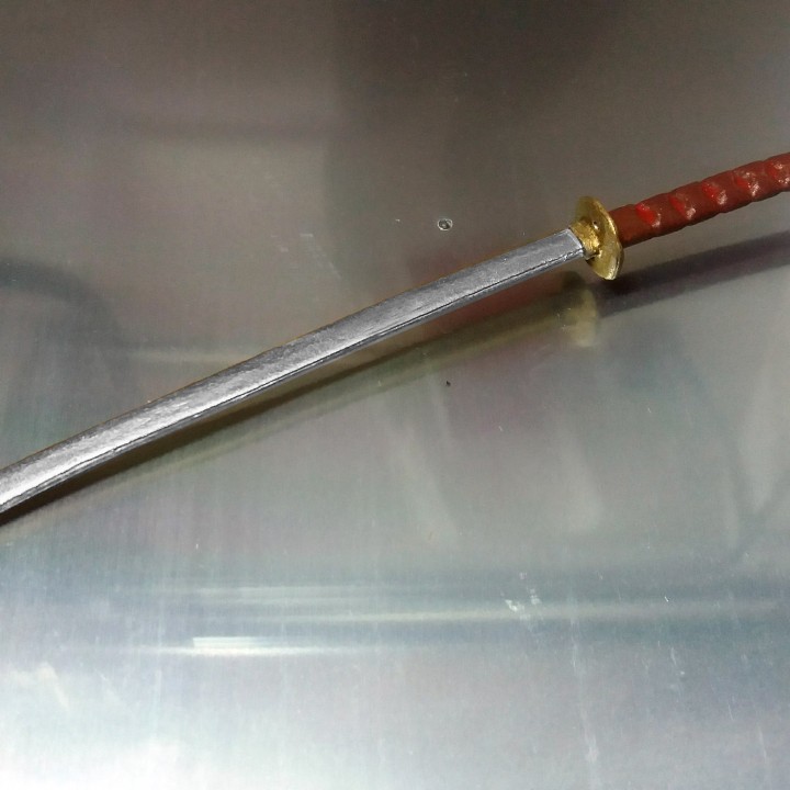 3D Printable Katana - Mini by Victor Silva