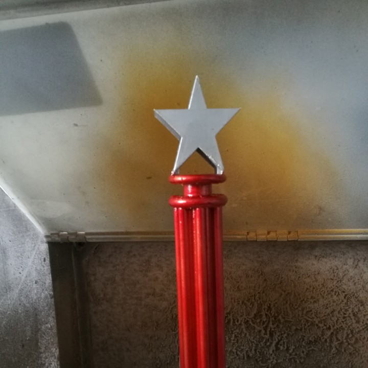 3D Printable trophy star 2nd place by stephen