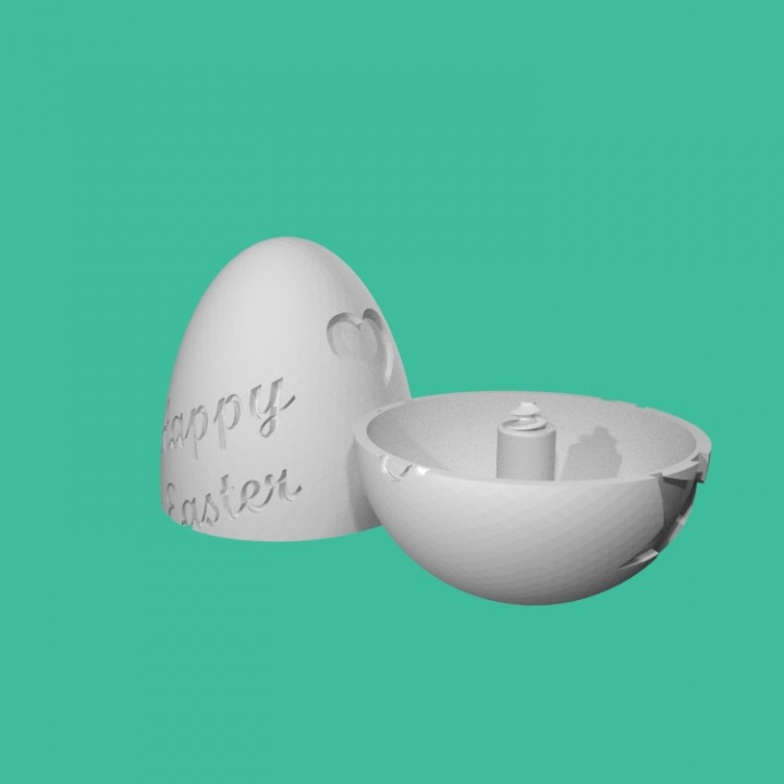 3D Printable Easter Egg Screw together by Richard Rodriguez