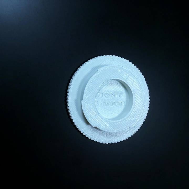 3D Printable Sony E mount, body cap- by Moises Rodriguez Manzo