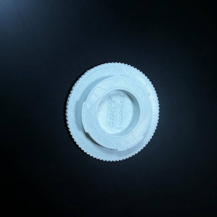 3D Printable Sony E mount, body cap- by Moises Rodriguez Manzo