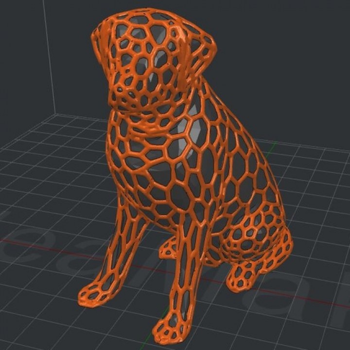 3D Printable Dual Color Labrador by 3DWP
