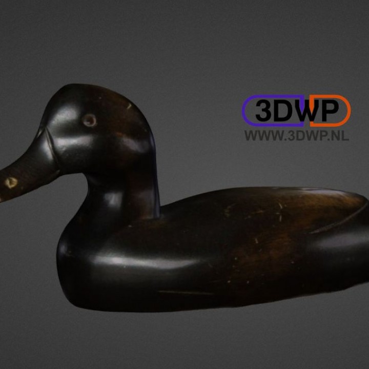 3D Printable Vintage Duck Decoy 3D Scan by 3DWP