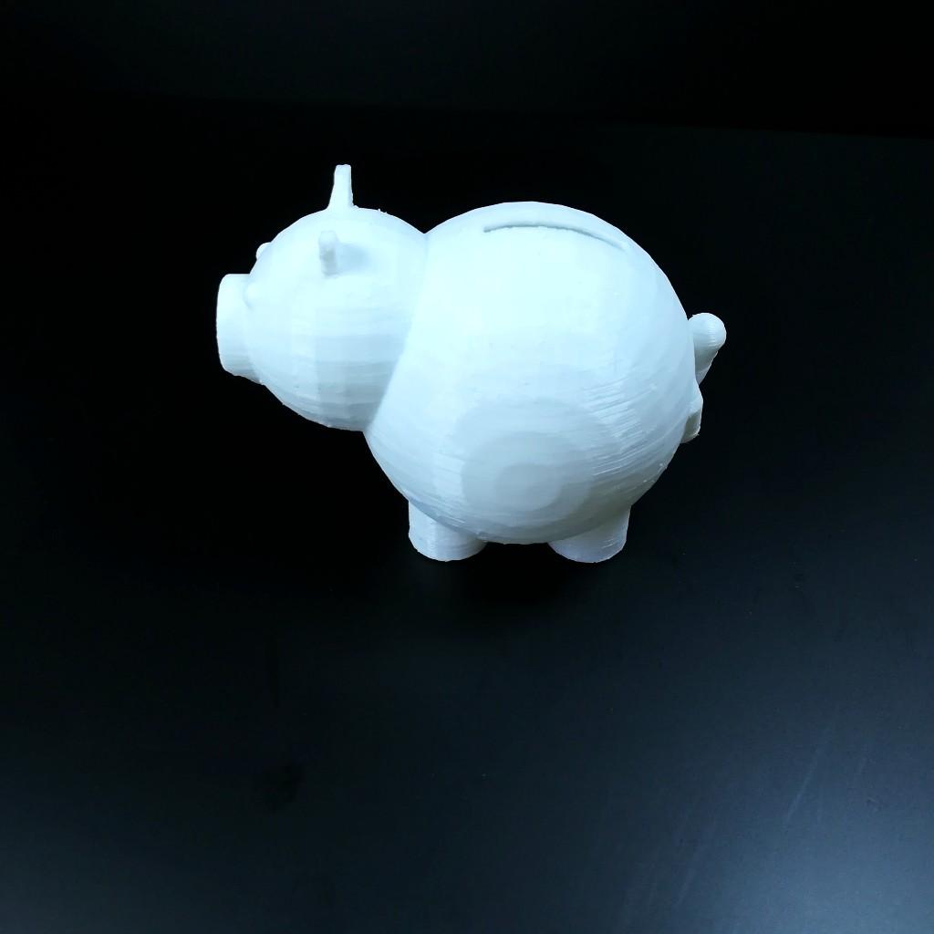 3D Printable Piggy Bank by 3DWP