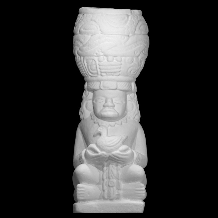 3D Printable Aztec Sculpture (Statue 3D Scan) by 3DWP