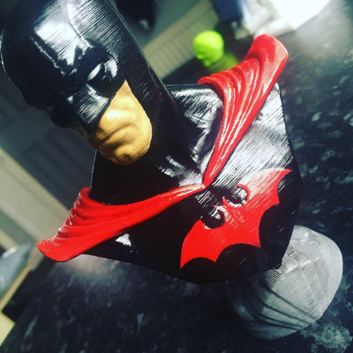 3D Print of Batman Bust (Statue 3D Scan) by Adam_of_3den