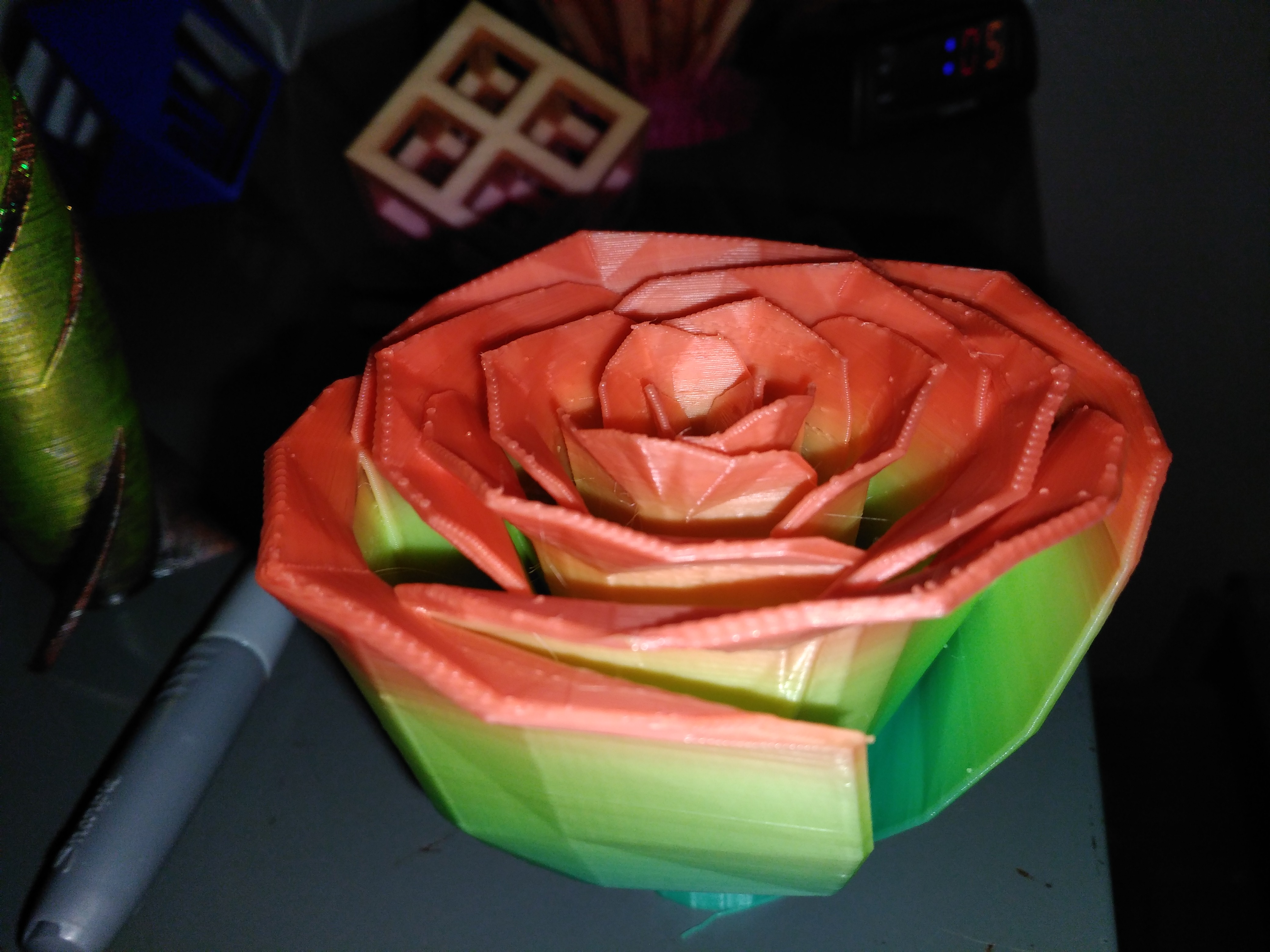 3D Printable Jillian's Rose Fixed (Made Solid With MeshMixer) by 3DWP