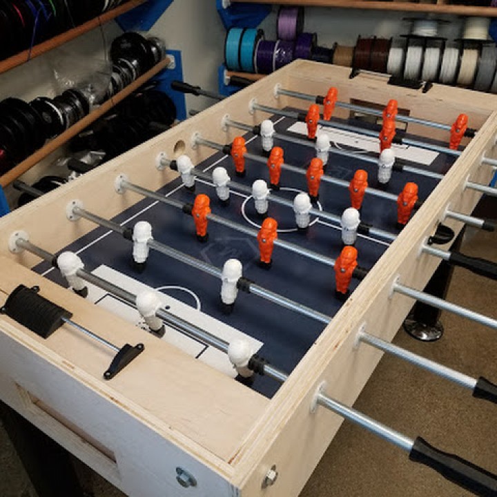 3D Printable Foosball Table Parts by MatterHackers