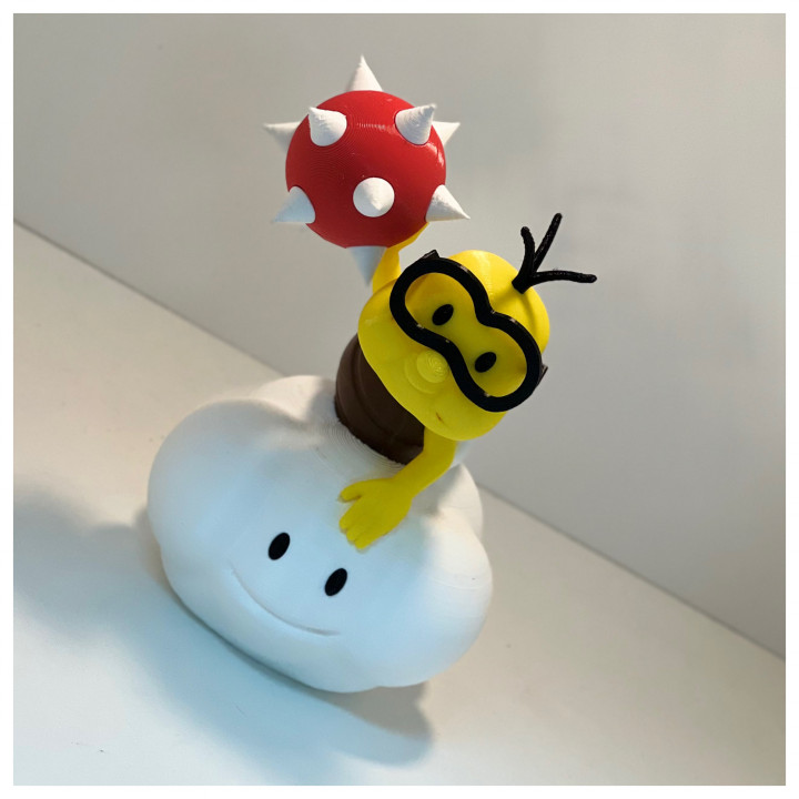 3D Print of Lakitu from Mario games - Multi-color by JanBerlin