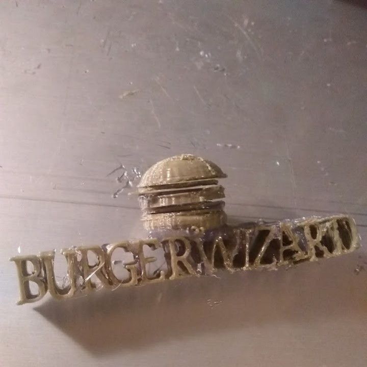 3D Printable My 3D printable (Burgerwizard) by "Burger Wizard"