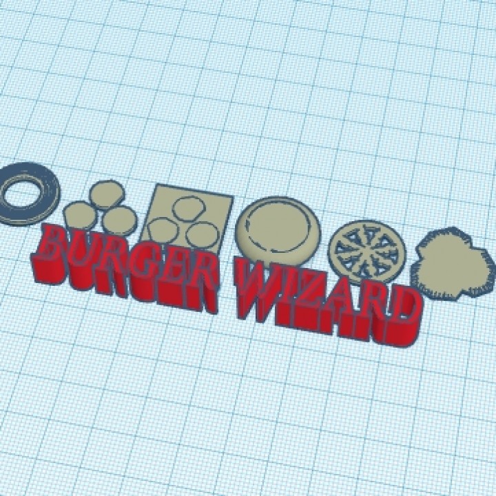 3D Printable My 3D printable (Burgerwizard) by "Burger Wizard"