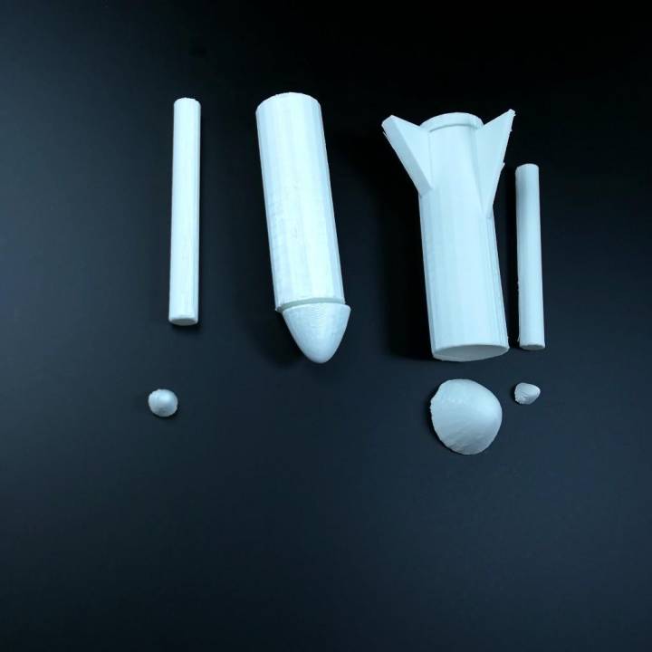 3D Printable rocket ship by nathan huber