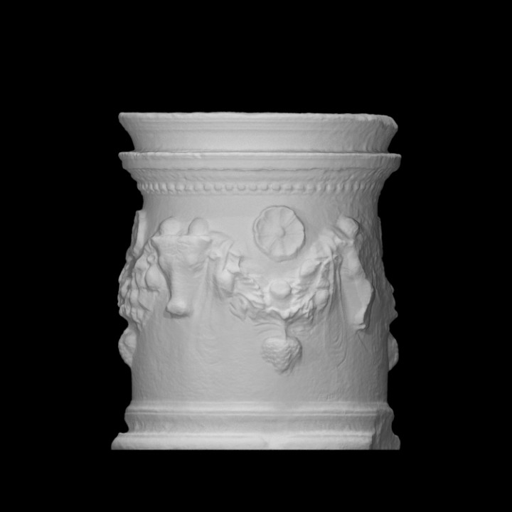 3D Printable Round Funeral Altar by Scan The World