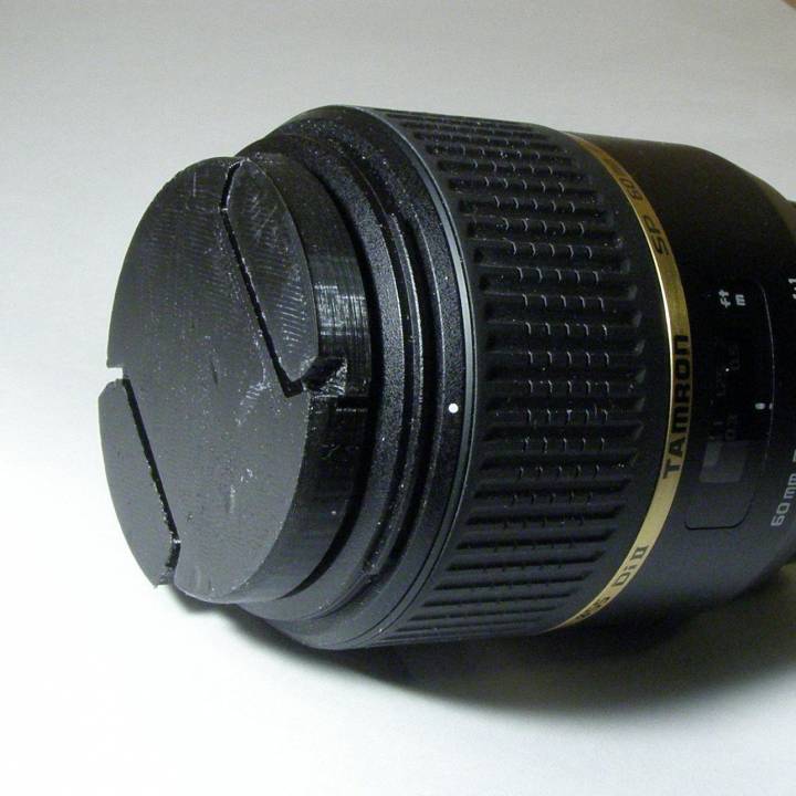 3D Printable Nikon Lens Cap by Devin Gentner