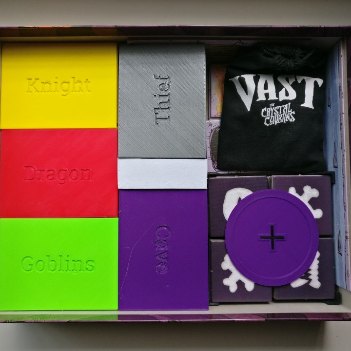 3D Printable Vast: The Crystal Caverns - Sliding Lid Component Box ...