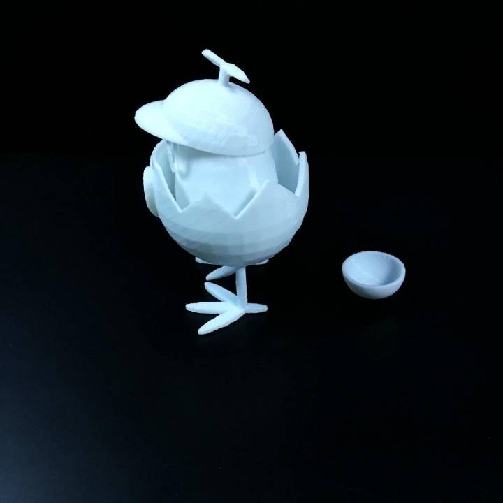 3D Printable Egg dude. by Calico Marshall