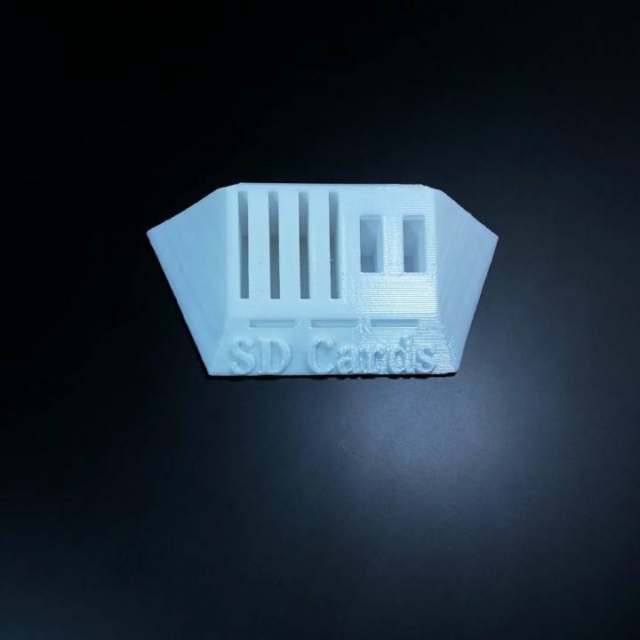 3D Printable SD card holder II by John fredin