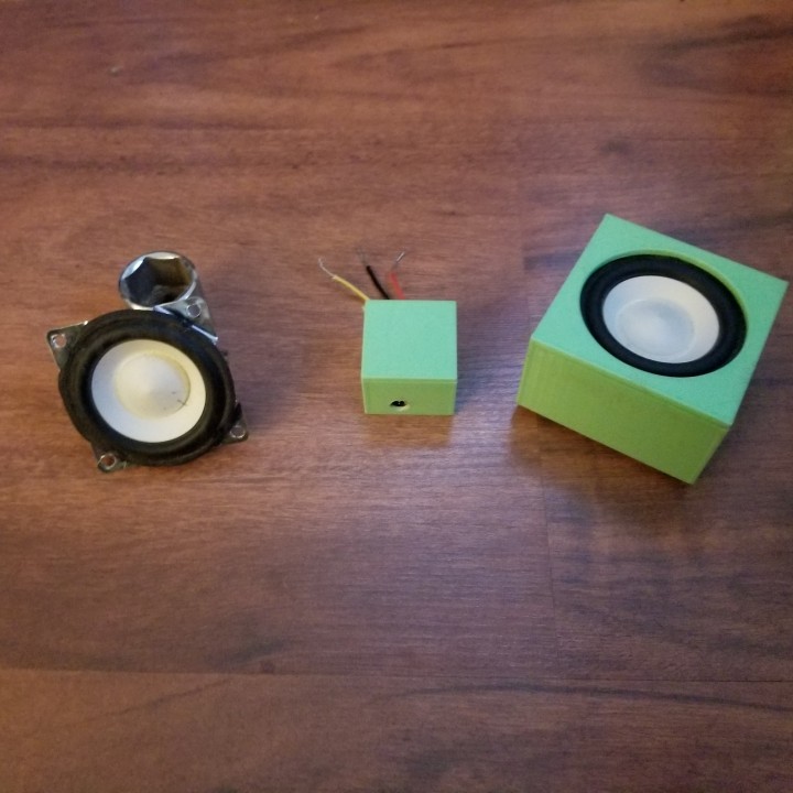 3D Printable Speaker box (51mm speaker) Now Editable by Bryce Coleman