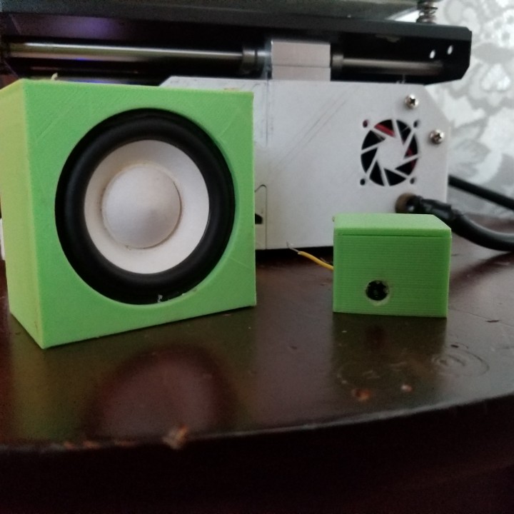 3D Printable Speaker box (51mm speaker) Now Editable by Bryce Coleman
