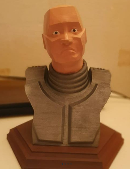 3D Printable Red Dwarf - Kryten Bust by Matt B