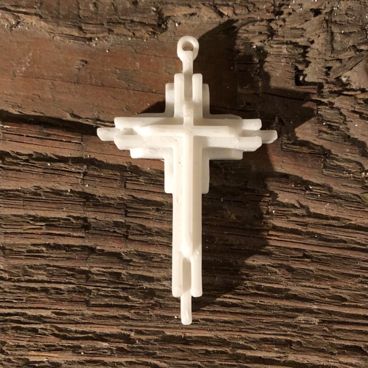 3D Printable Cross Keychain by Thomas Kaufmann