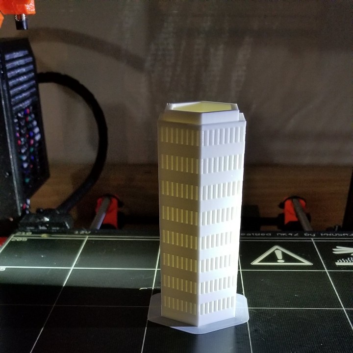 3D Printable 6mm-Scale Modular Hex Building Set #1 by Josh Raab