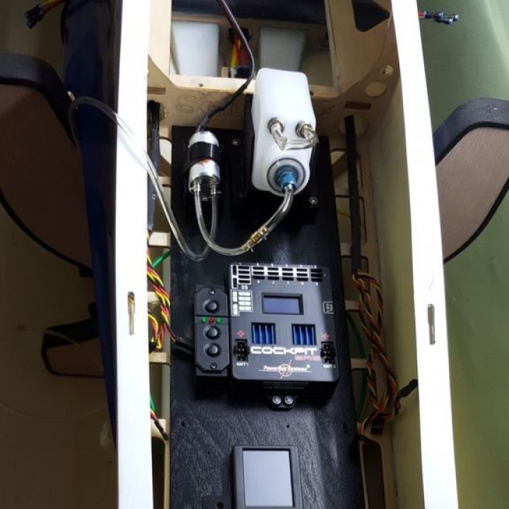 3D Printable RC Jet Hooper Tank Support by Javier Vicen