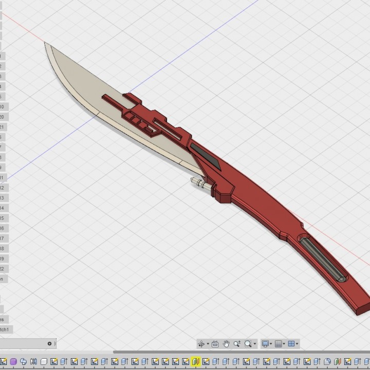 3D Printable Star Wars Vibro-Arbir Blades by Bart van der Westerlaken