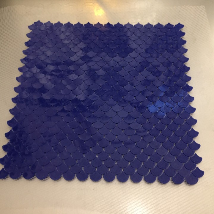 3D Printable Fish Scale (on fabric) by 3DPrintNovesia