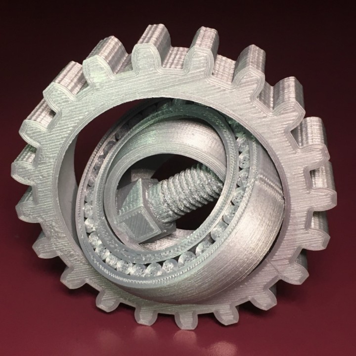 3D Printable Mechanical Gyroscope by Wilson