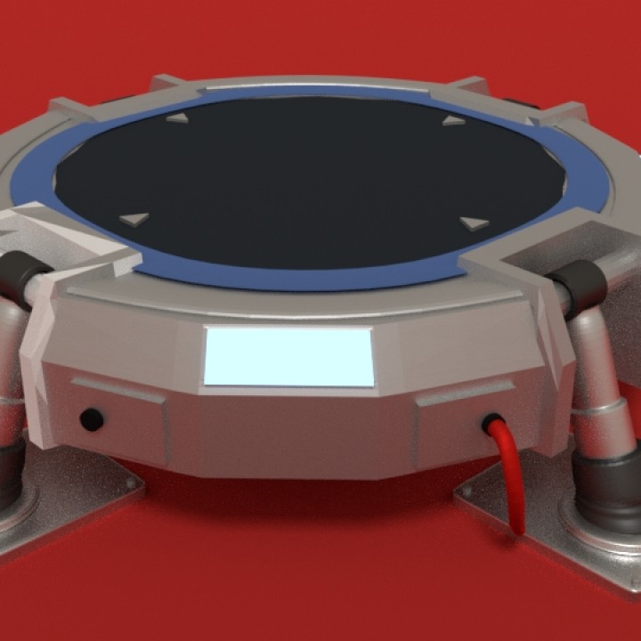 3D Printable Bounce Pad (Fortnite) by Quillan Crowe