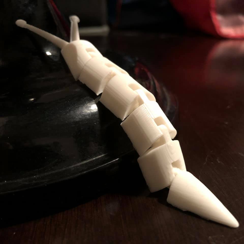 3D Printable Articulated Slug by Brandon Blinkenberg
