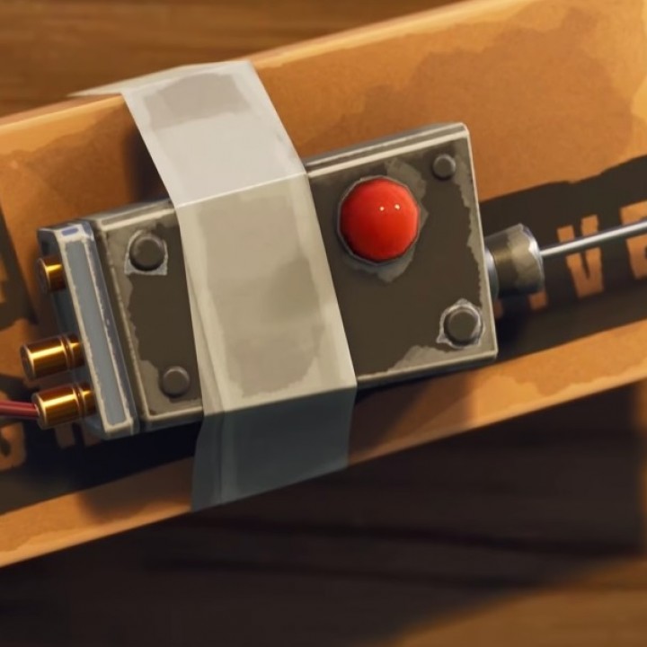 3D Printable fortnite c4 prop by the beard jbelux