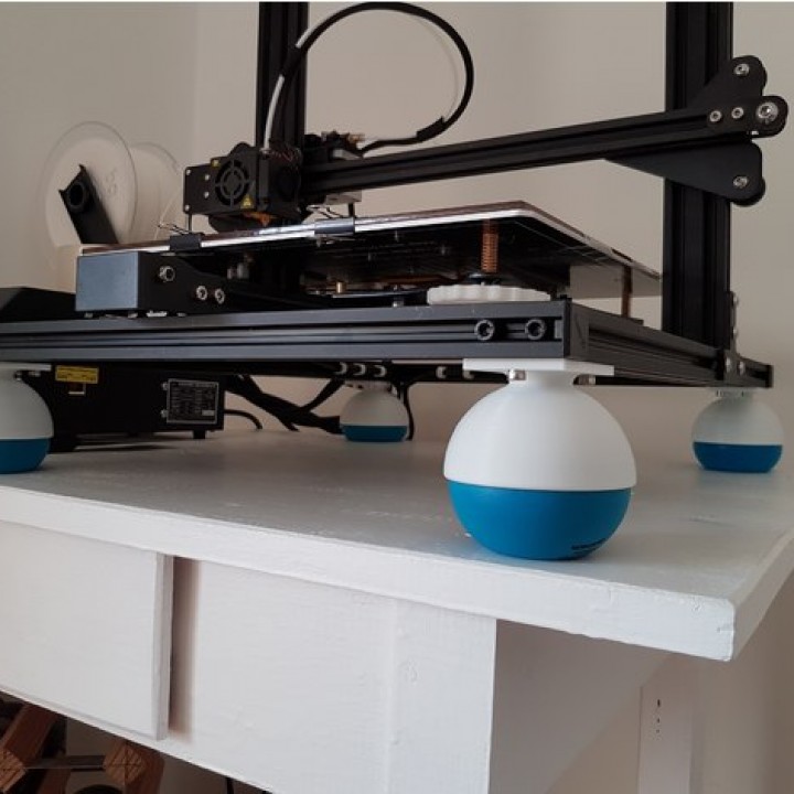 3D Printable Anti-stress ball feet (fits CR-10 and other 4020 profile ...