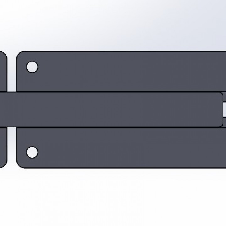 3D Printable Door lock by Jose