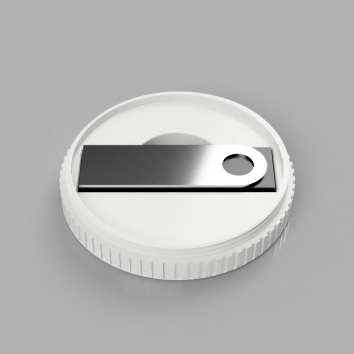3D Printable Litecoin Screw Top Container by Tyler Kalinowicz