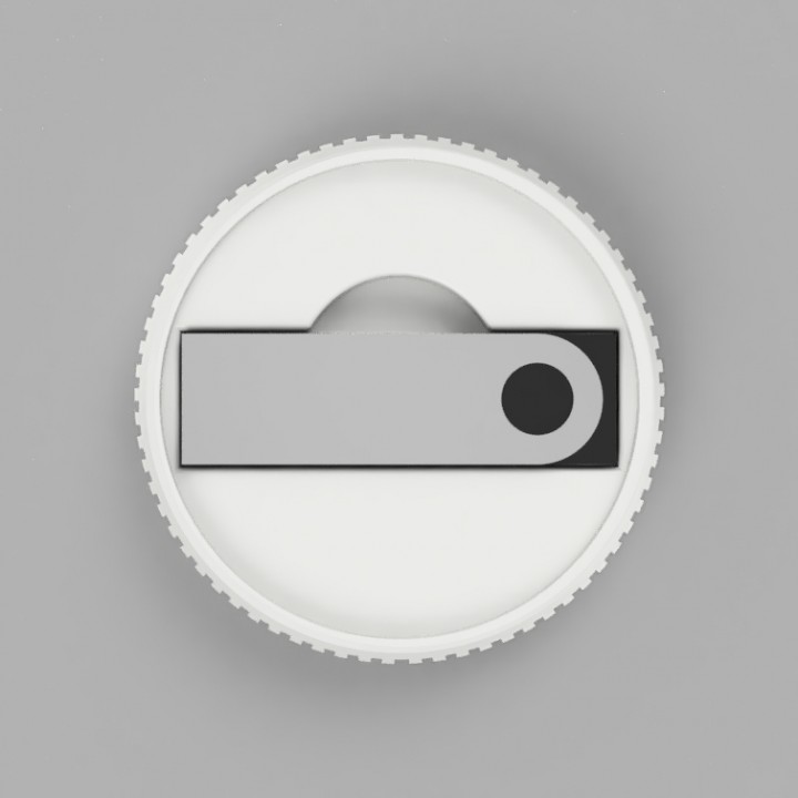 3D Printable Litecoin Screw Top Container by Tyler Kalinowicz