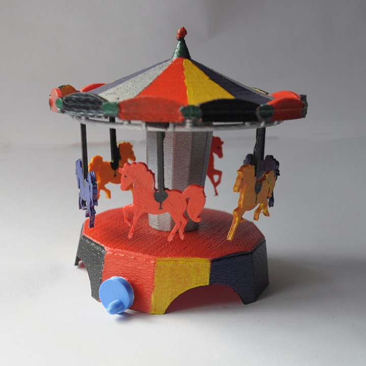 3D Printable Carousel by Wayne Jordan